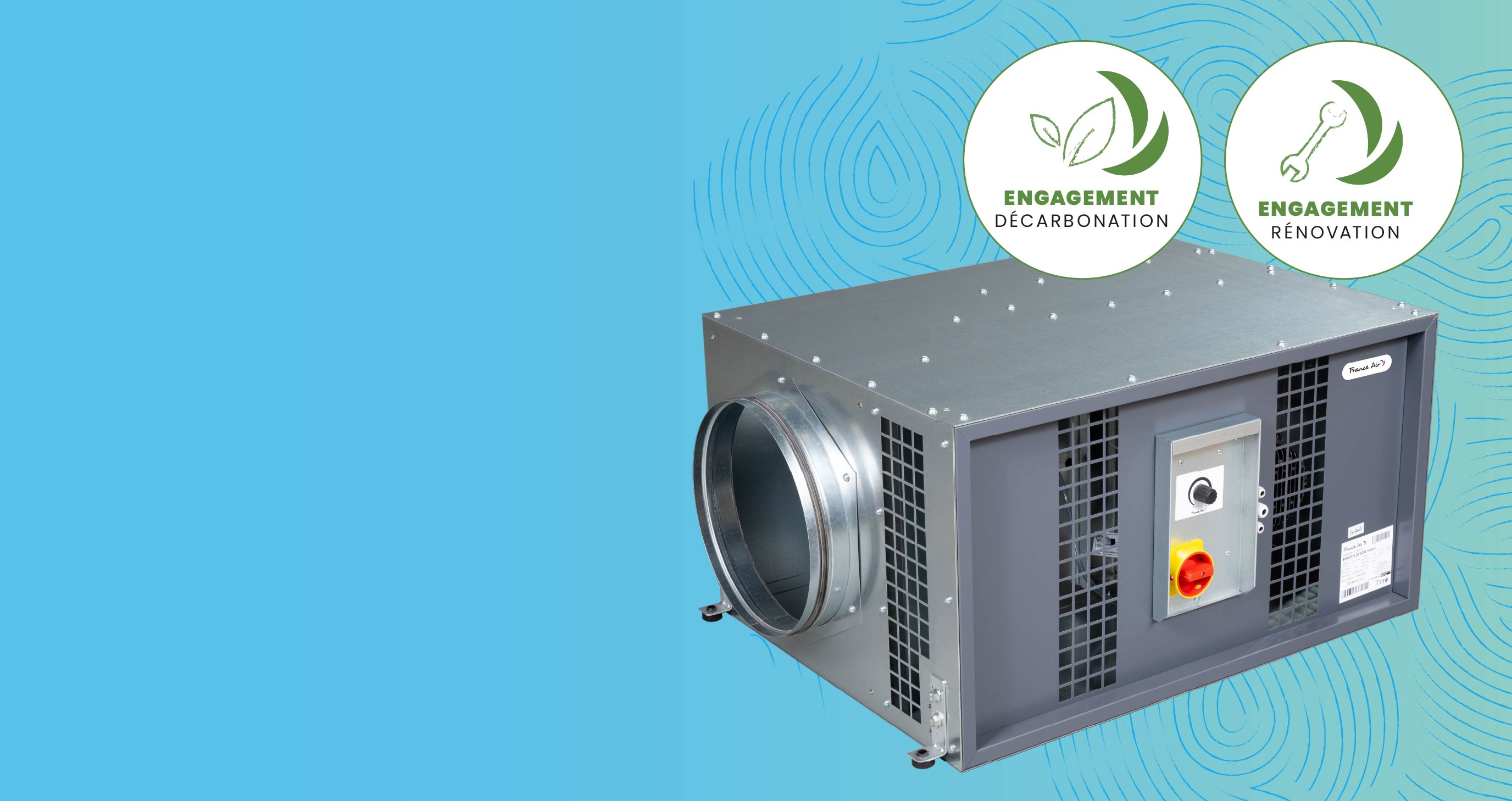 Sirius Flat ECM : Caisson d’extraction VMC C4 extra plat